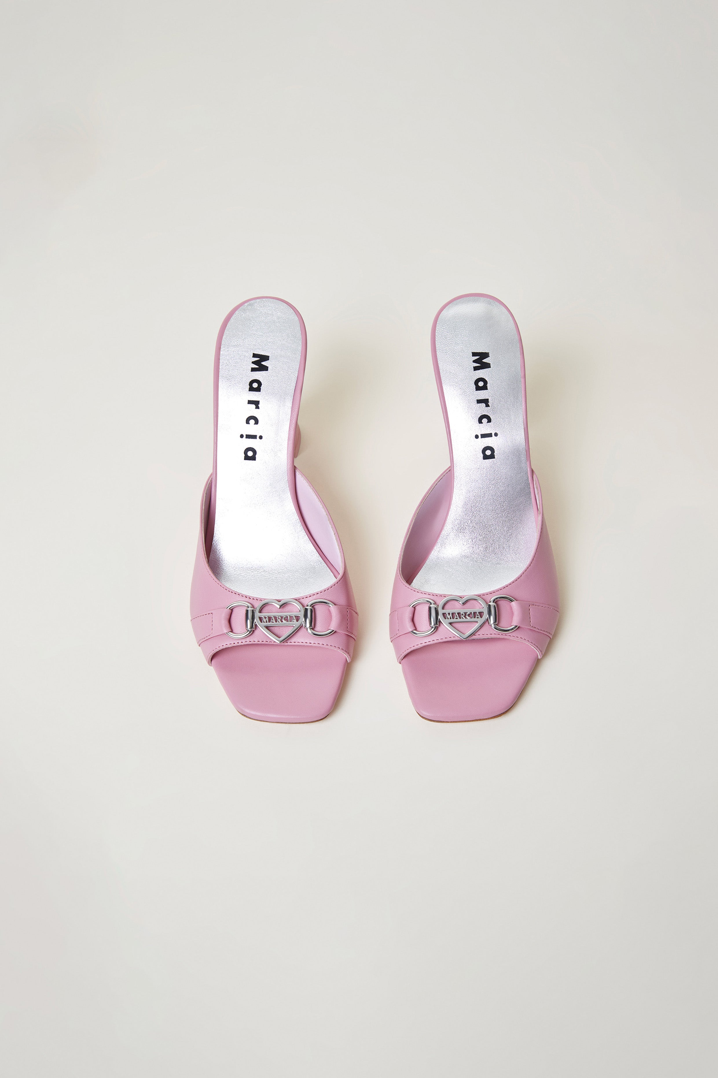 RITA MULE in pink leather – Marcia Wear