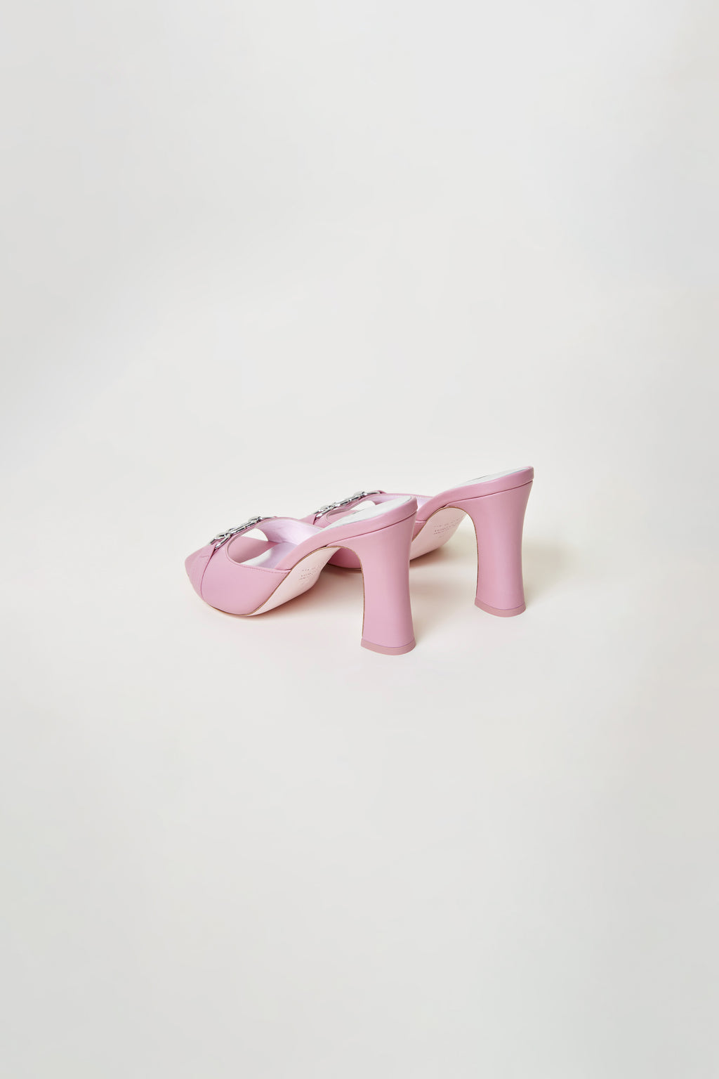 RITA MULE in pink leather – Marcia Wear