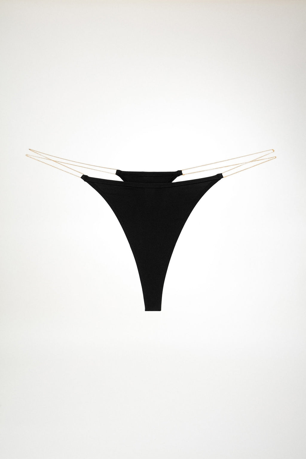 GOLD CHAIN STRING in black – Marcia Wear