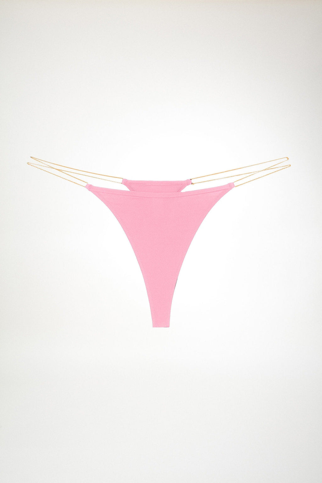 GOLD CHAIN STRING in pink – Marcia Wear