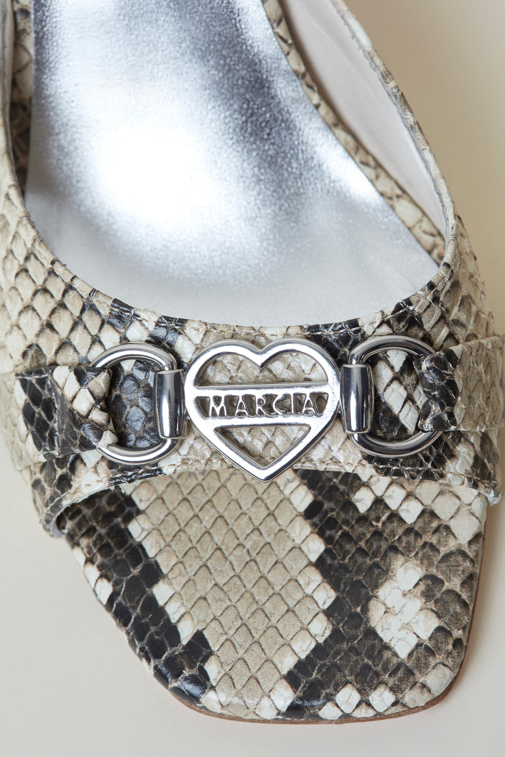 RITA MULE in python leather – Marcia Wear